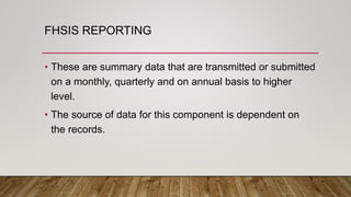 FIELD HEALTH SERVICE INFORMATION SYSTEM - CHN | PPTX