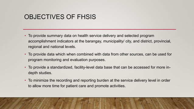 FIELD HEALTH SERVICE INFORMATION SYSTEM - CHN | PPTX