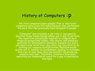 computer's history | PPT