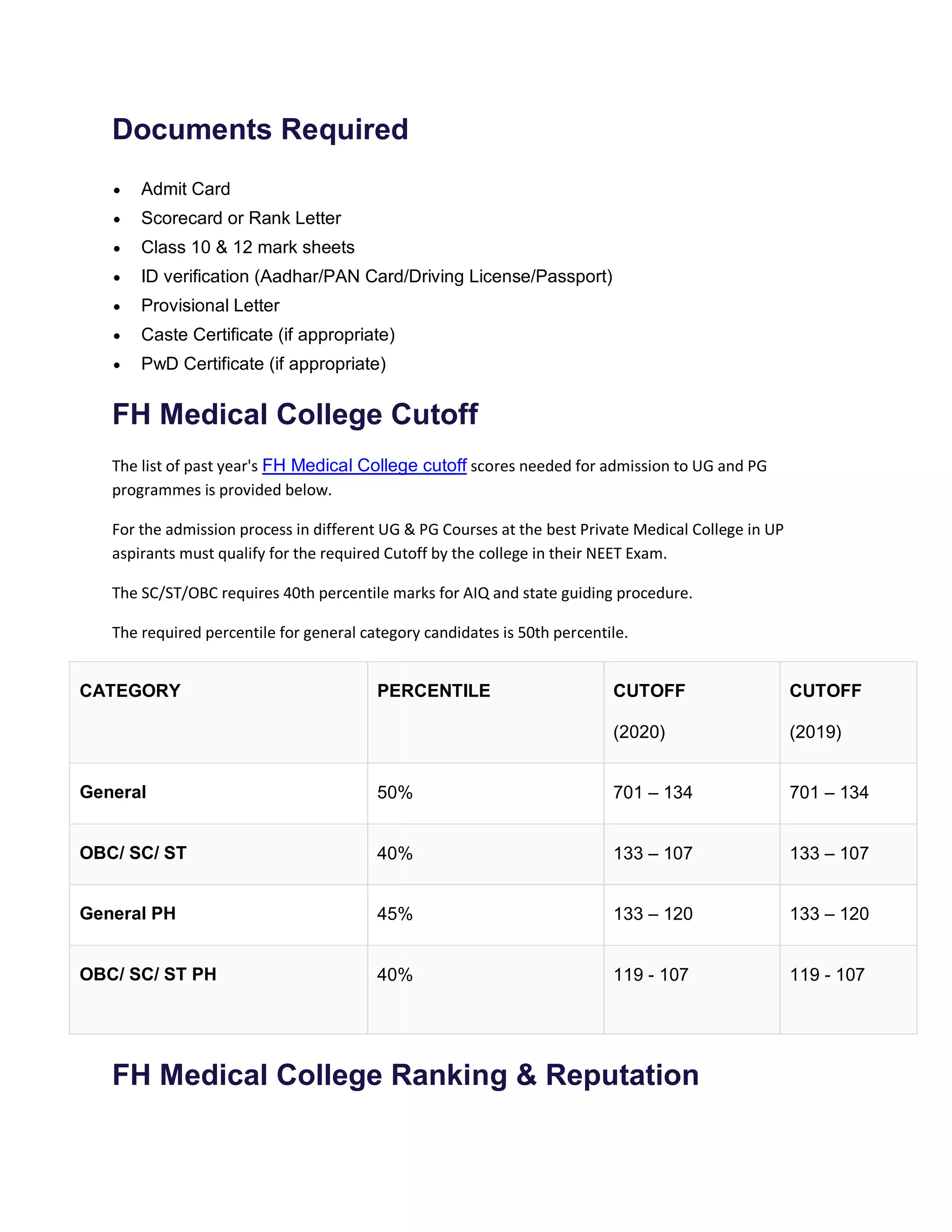 FH Medical College Agra | PDF