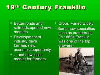 Farming In Franklin | PPT