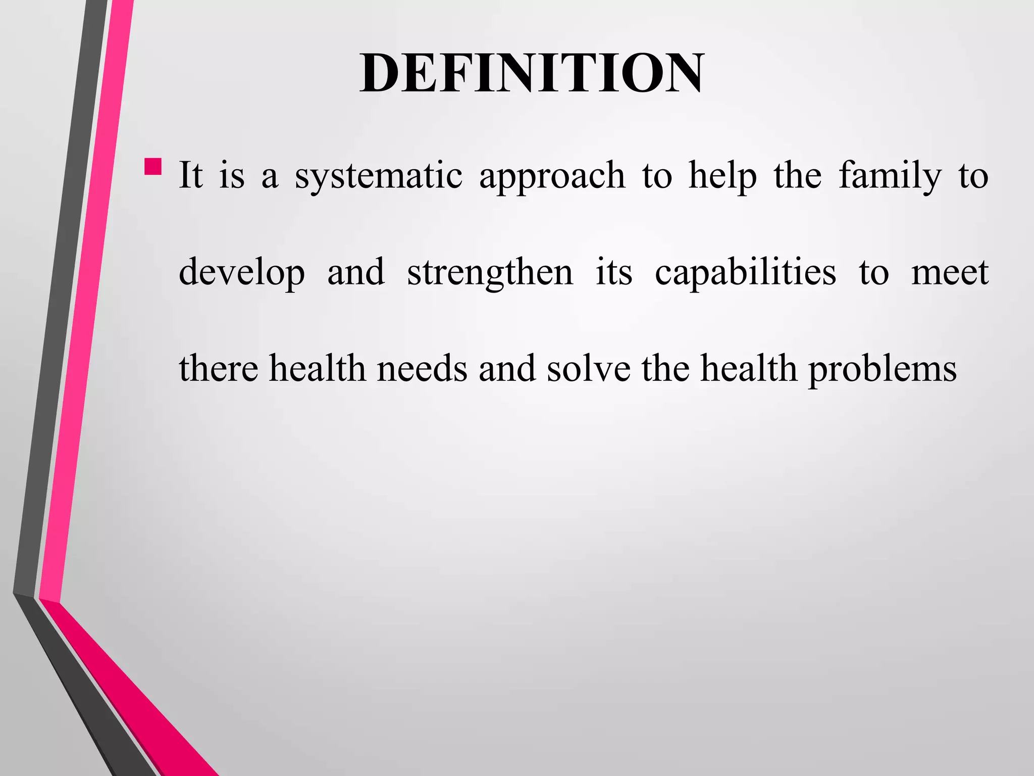 FAMILY HEALTH NURSING PROCESS | PPTX