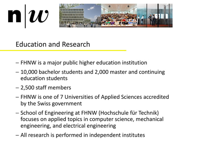 Fhnw - role in SUPERSEDE | PPT