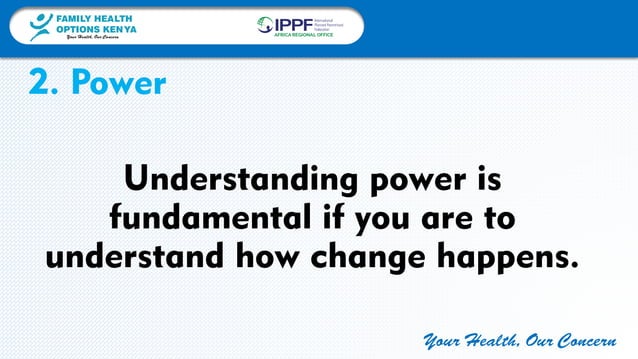 Gender Transformative Approach FHOK presentation | PDF | Sexual Health ...