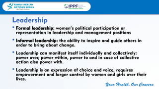 Gender Transformative Approach FHOK presentation | PDF