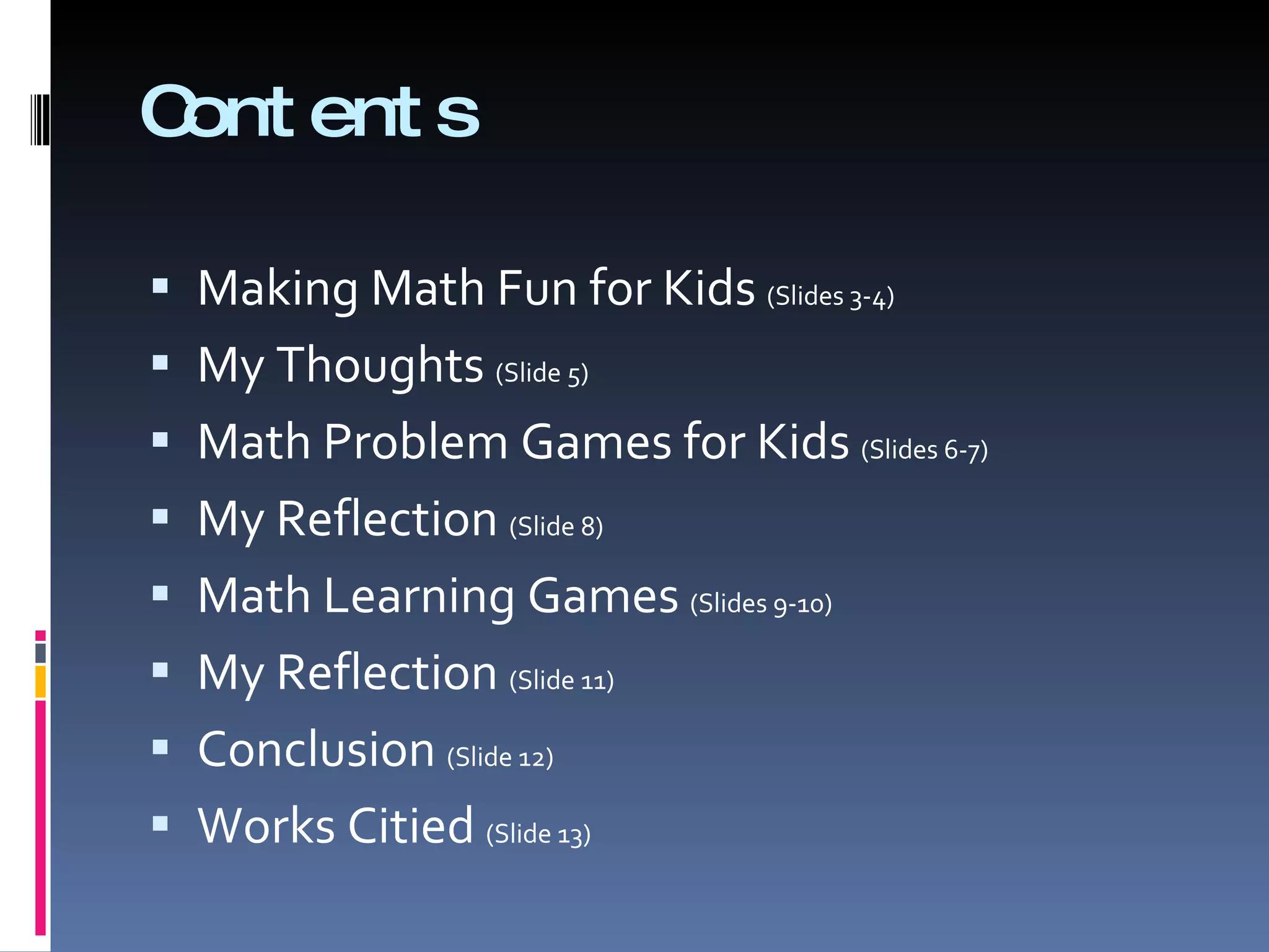How To Make Math Fun For Kids | PPT