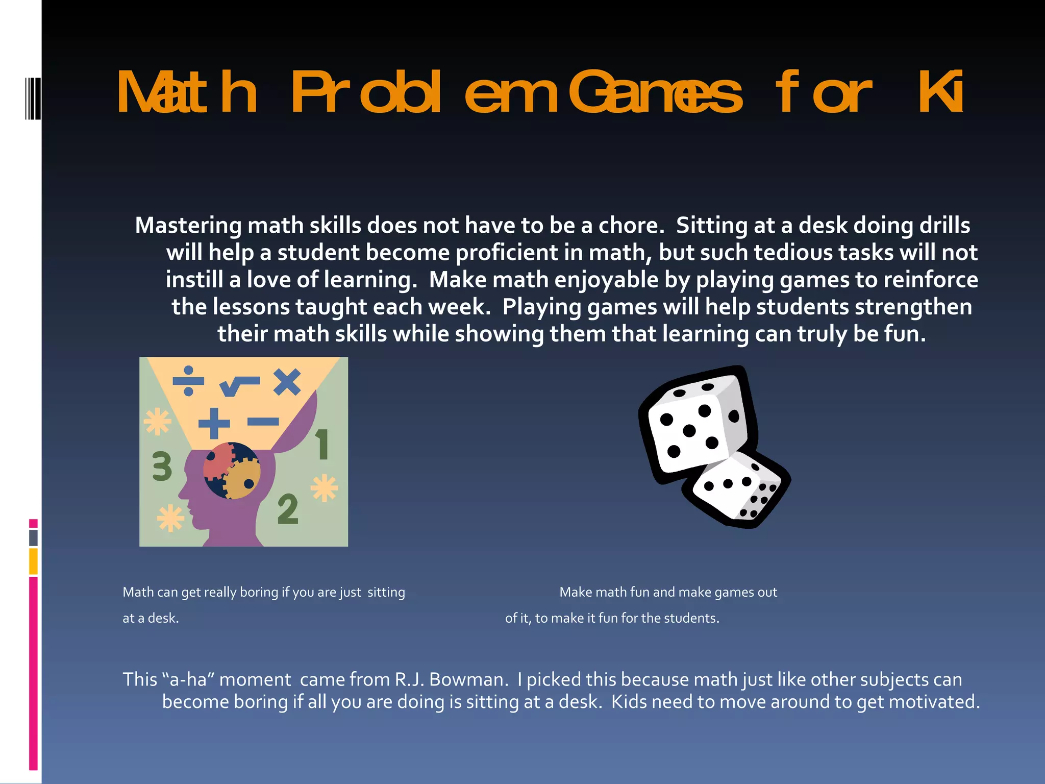 How To Make Math Fun For Kids | PPT
