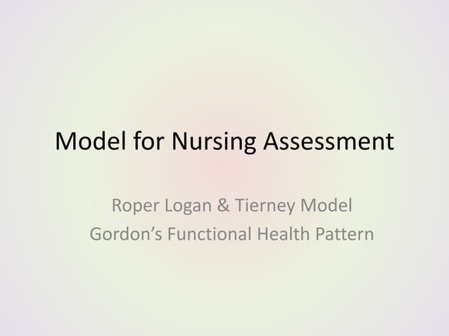 Functional Health Patterns 1 Nutrition and Metabolic Pattern.ppt ...