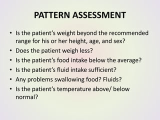 Functional Health Patterns 1 Nutrition and Metabolic Pattern.ppt