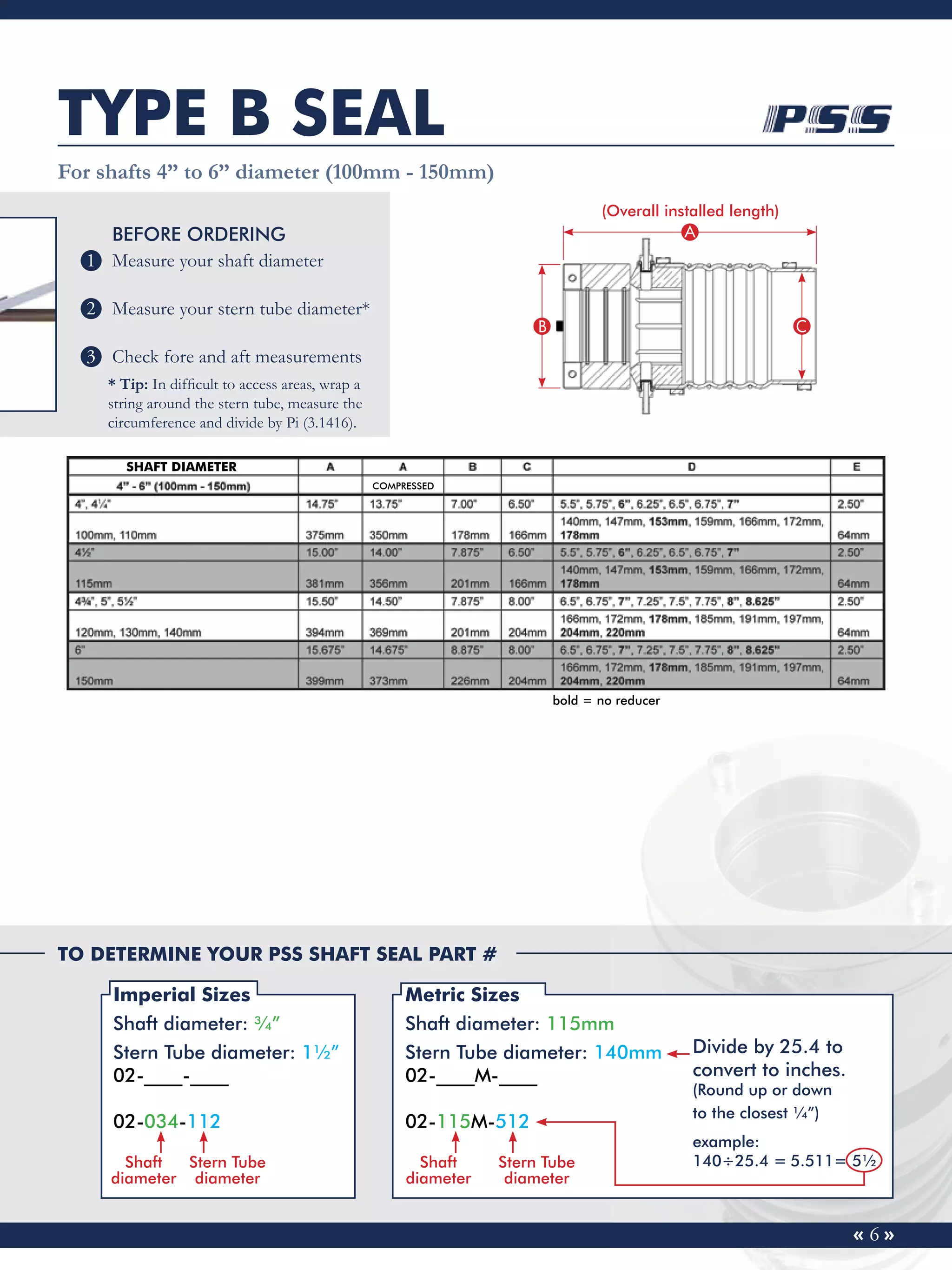 ETANCHEITE PSS SHAFT SEAL | PDF