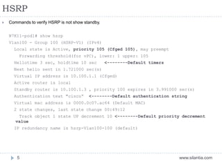 Fhrp notes | PPTX | Computer Networking | Computing