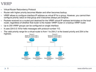 Fhrp notes | PPTX | Computer Networking | Computing