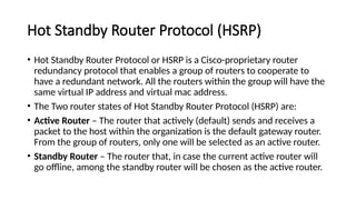 First Hop Redundancy protocol (FHRP.pptx