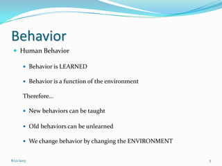 HUMAN BEHAVIOUR | PPTX