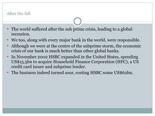 A presentation of HSBC | PPT