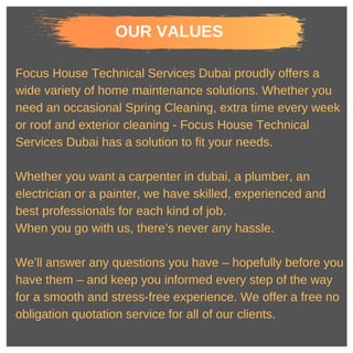 Home Maintenance Company in Dubai | PDF