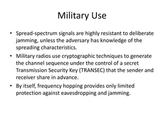 FHSS- Frequency Hop Spread Spectrum | PPTX