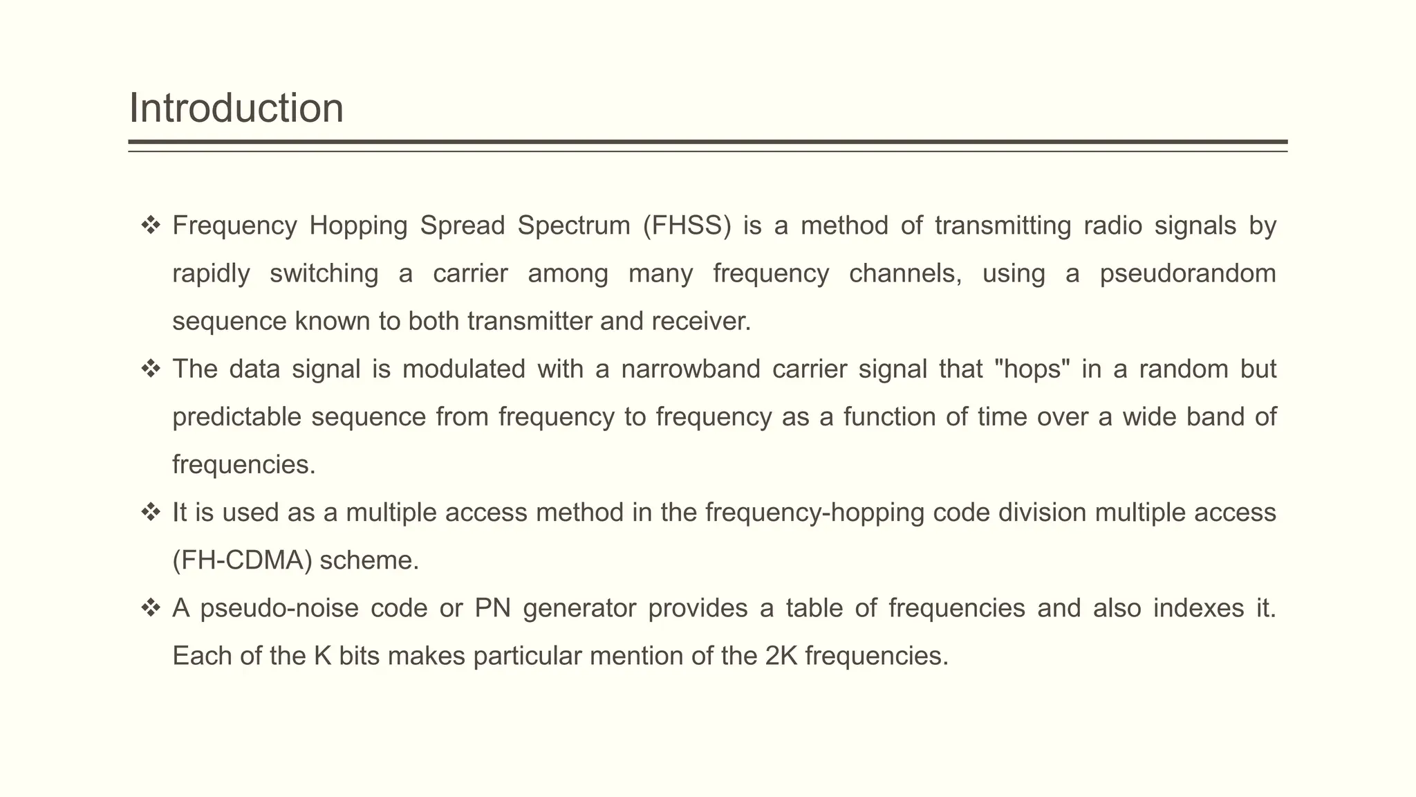 FHSS (Fast Frequency Hopping ).......... | PDF