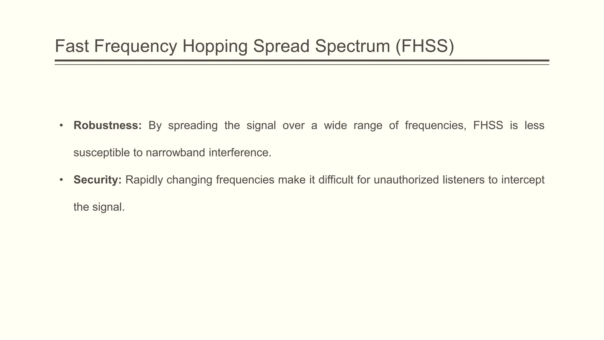 FHSS (Fast Frequency Hopping ).......... | PDF