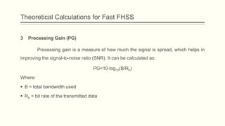 FHSS (Fast Frequency Hopping ).......... | PDF
