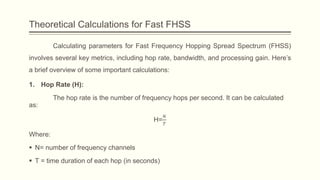 FHSS (Fast Frequency Hopping ).......... | PDF