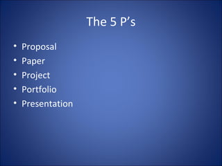 Franklin High School - Senior Project Overview | PPT