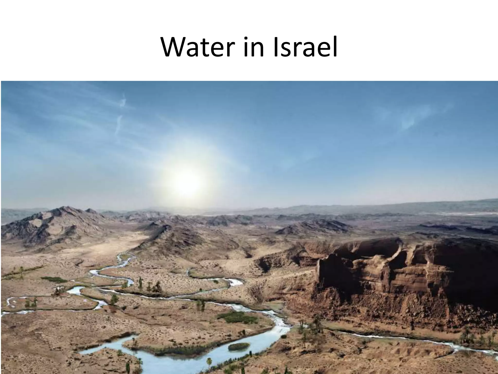 Water Resources & Water Crisis in Israel | PPTX