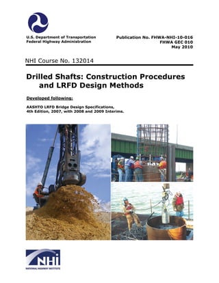 FHWA Pile construction method and design | PDF