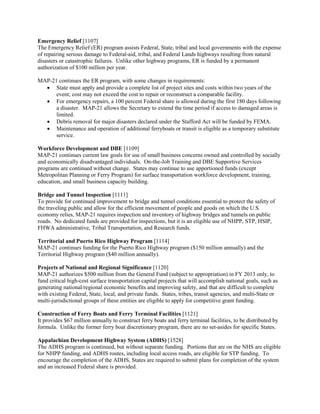 FHWA MAP-21 Summary | PDF