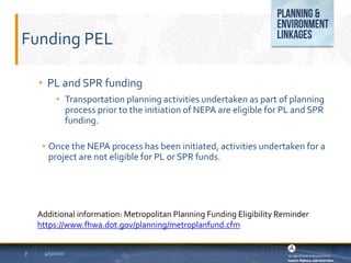 Planning and Environment Linkage: An Overview | PDF