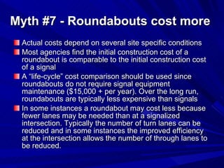 FHWA roundabout presentation | PPT