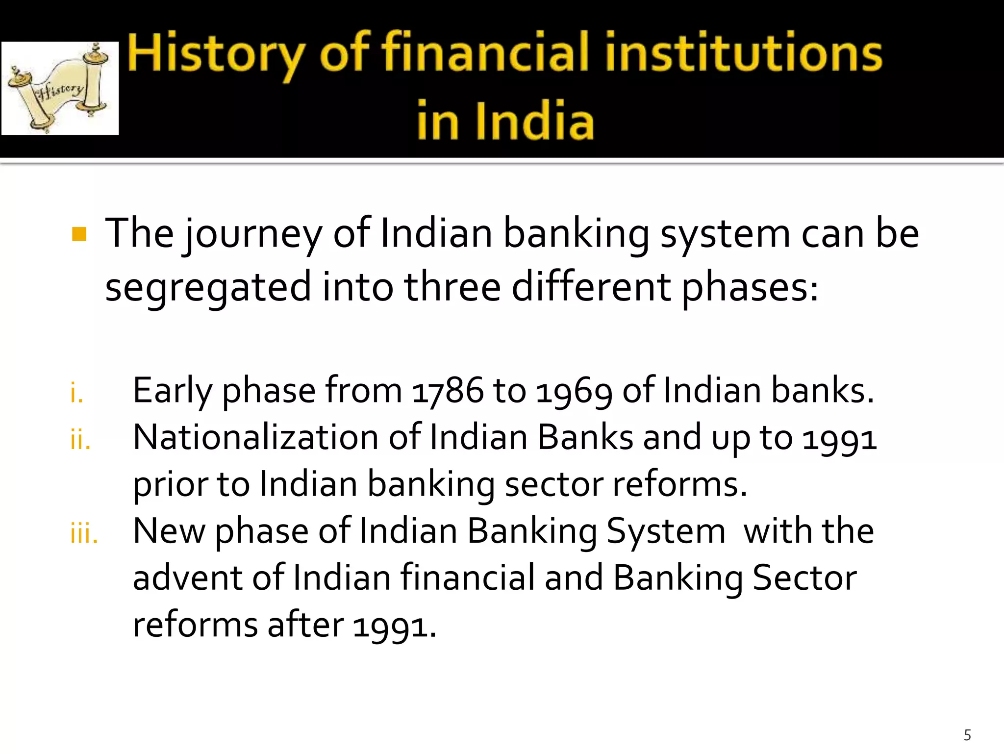 Role of Financial Institutions in India | PPTX