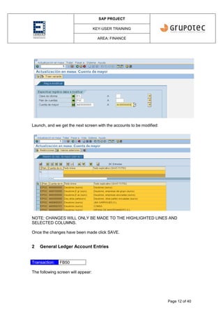 SAP - General Ledger Account | PDF