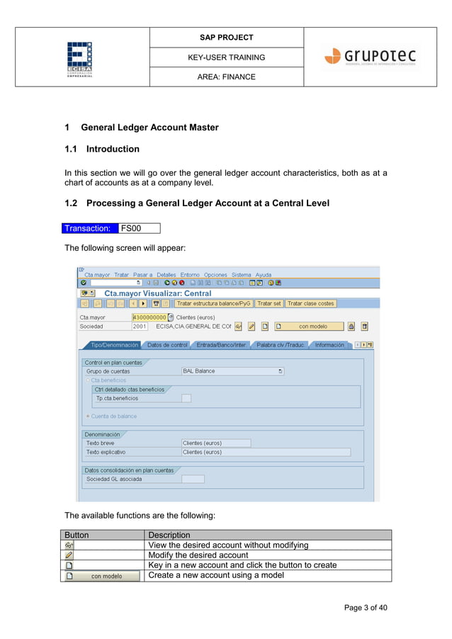 SAP - General Ledger Account | PDF | Stocks and Bonds | Personal Investing