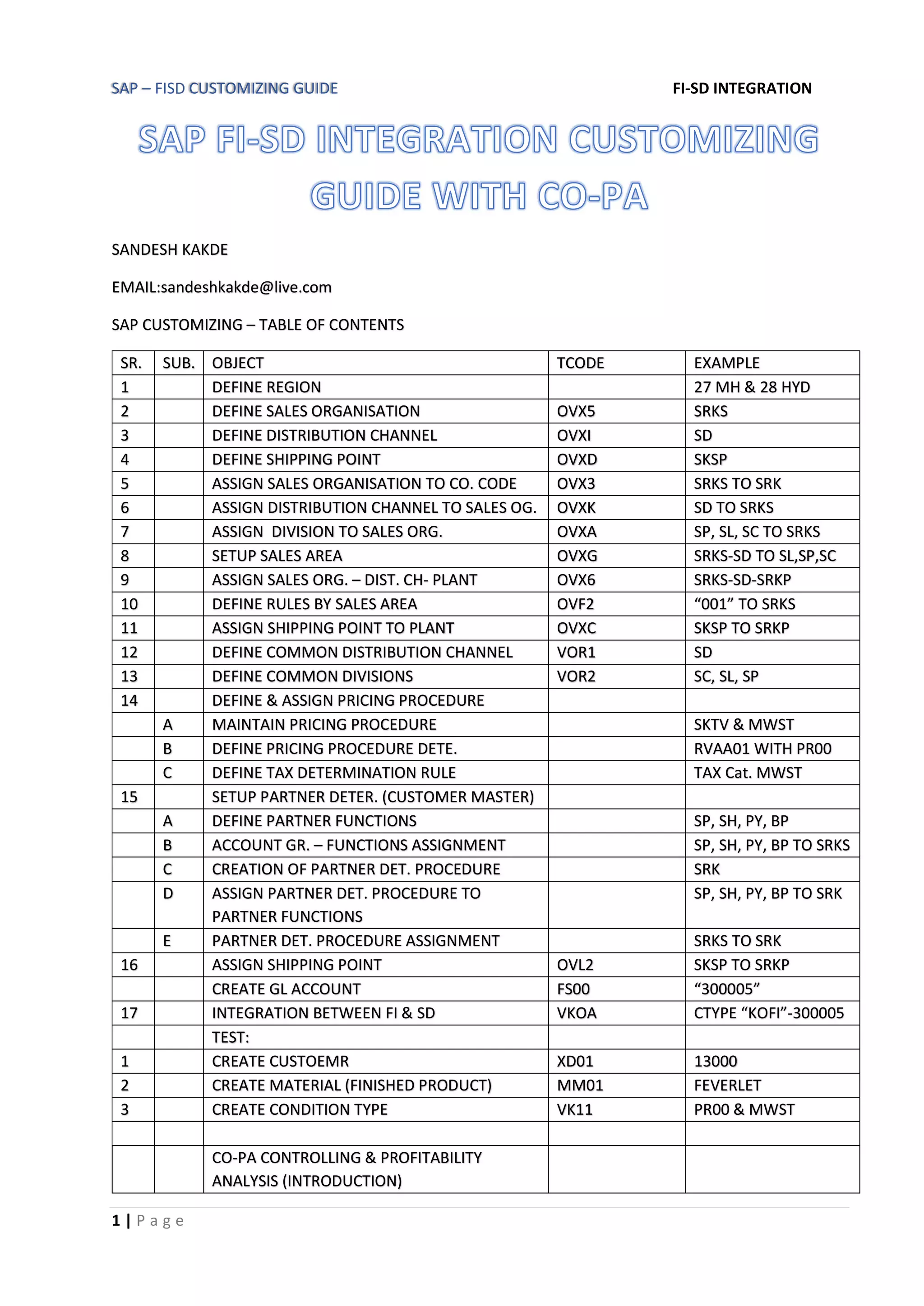 Fi sd integration with copa | PDF