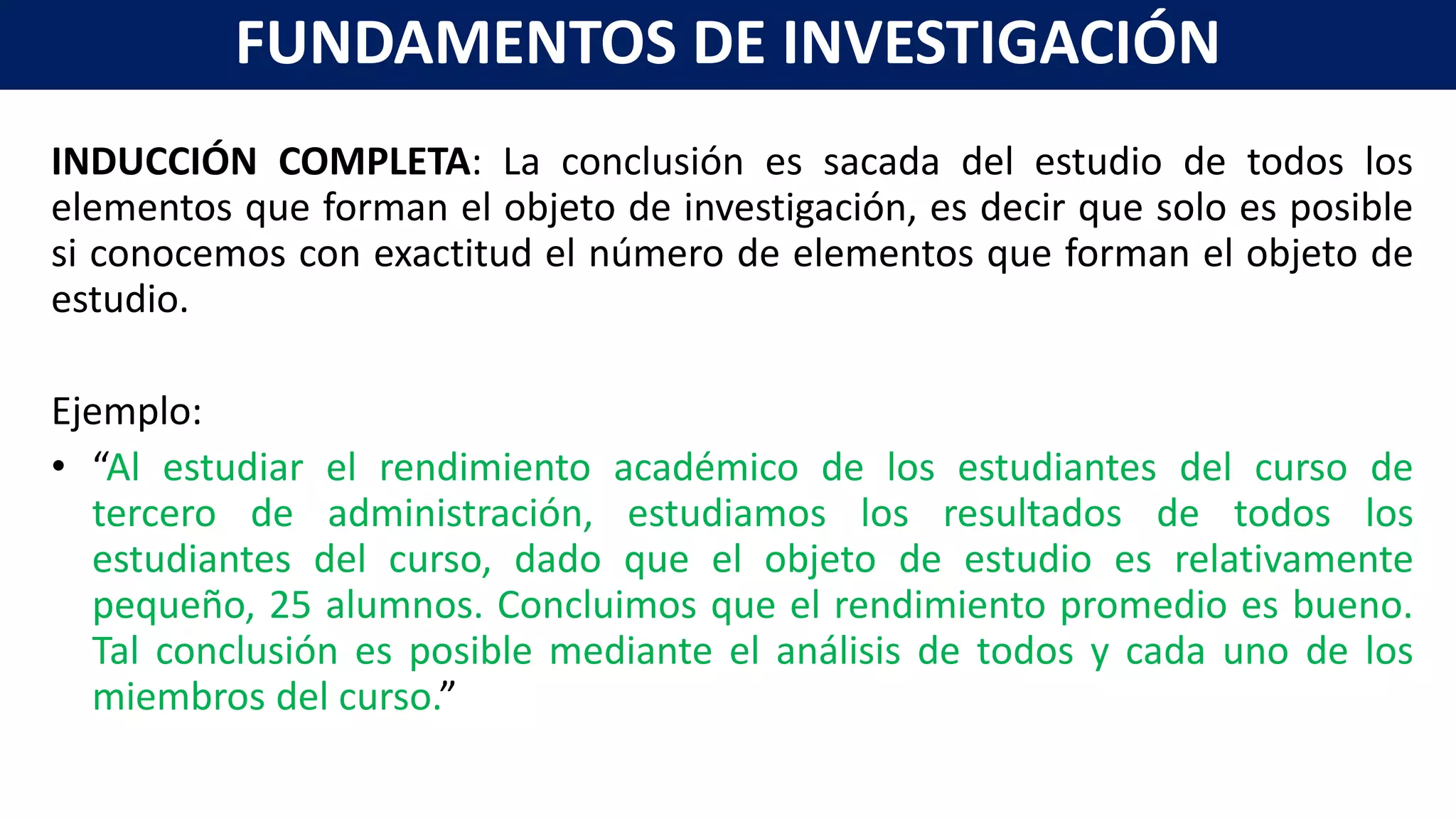 Fundamentos de Investigación - Unidad I: Conceptos básicos | PPTX
