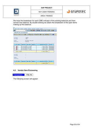 SAP - Vendor Entries | PDF