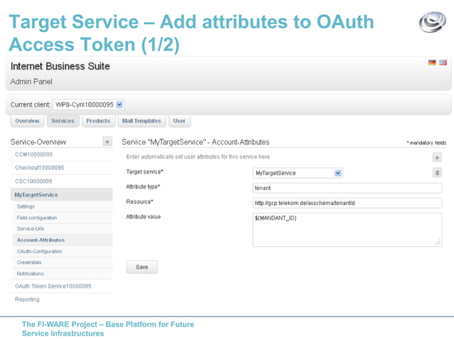 FI-WARE Access Control GE (Part 3) – IdM OAuth Setup & Interfaces | PPT