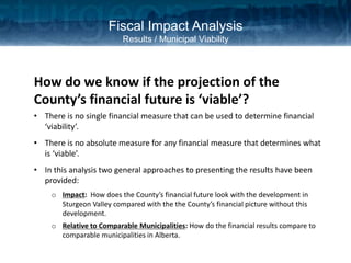 Sturgeon Valley: Fiscal Impact Analysis | PPT