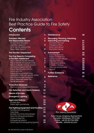 Fia Best Practice Guide to Fire Safety | PDF