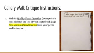Gallery Walk Critique (instructions) | PPTX