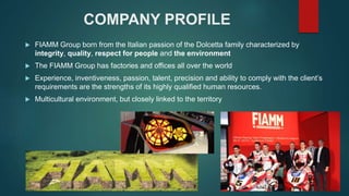 Fiamm S.p.a | PPTX