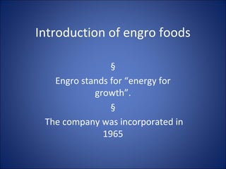 Verticle and horizental analysis of engro foods | PPT