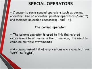 C operators | PPT