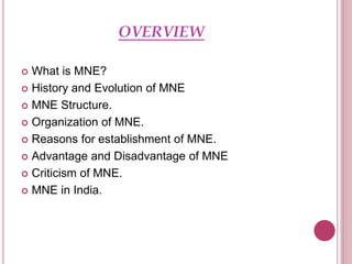Multinational Enterprises | PPTX