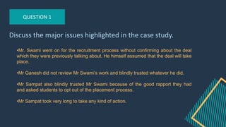 Recruitment Fiasco case | PPT