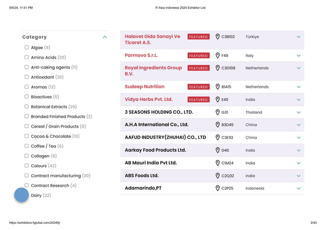 Fi Asia Indonesia 2024 Exhibitor List.pdf