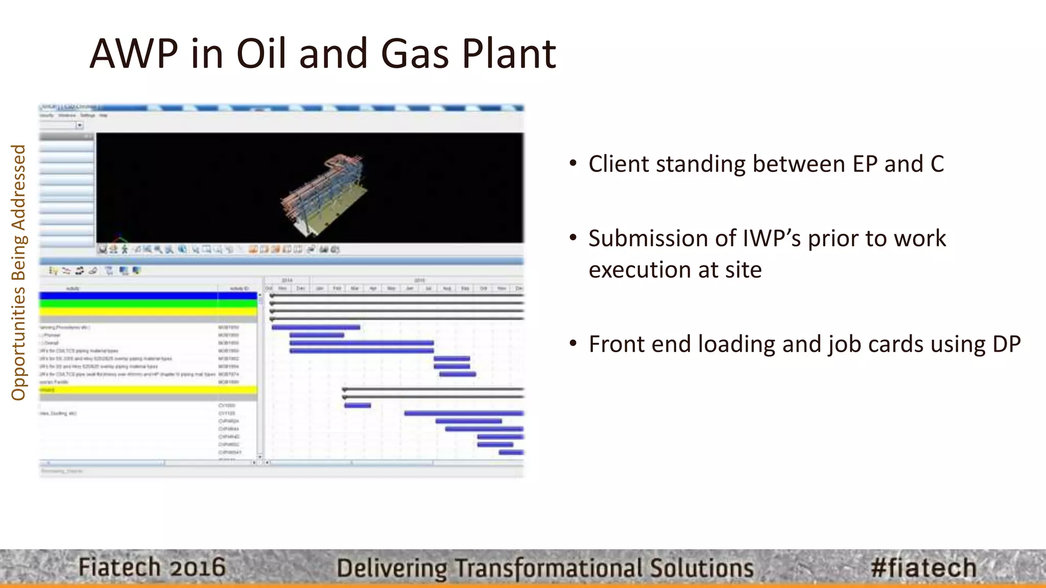 Fiatech 2016 - Advanced Work Packaging: from Theory to Practice | PPTX