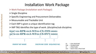 Fiatech 2016 - Advanced Work Packaging: from Theory to Practice | PPTX