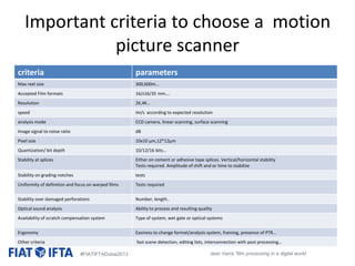 Film processing in a digital wold, Jean Varra | Ina | PPTX